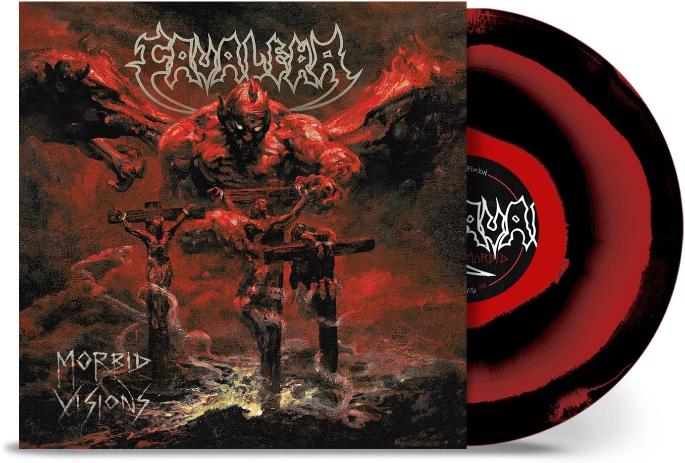 Morbid Visions (Red/Black Corona) [VINYL]: Amazon.co.uk: CDs & Vinyl