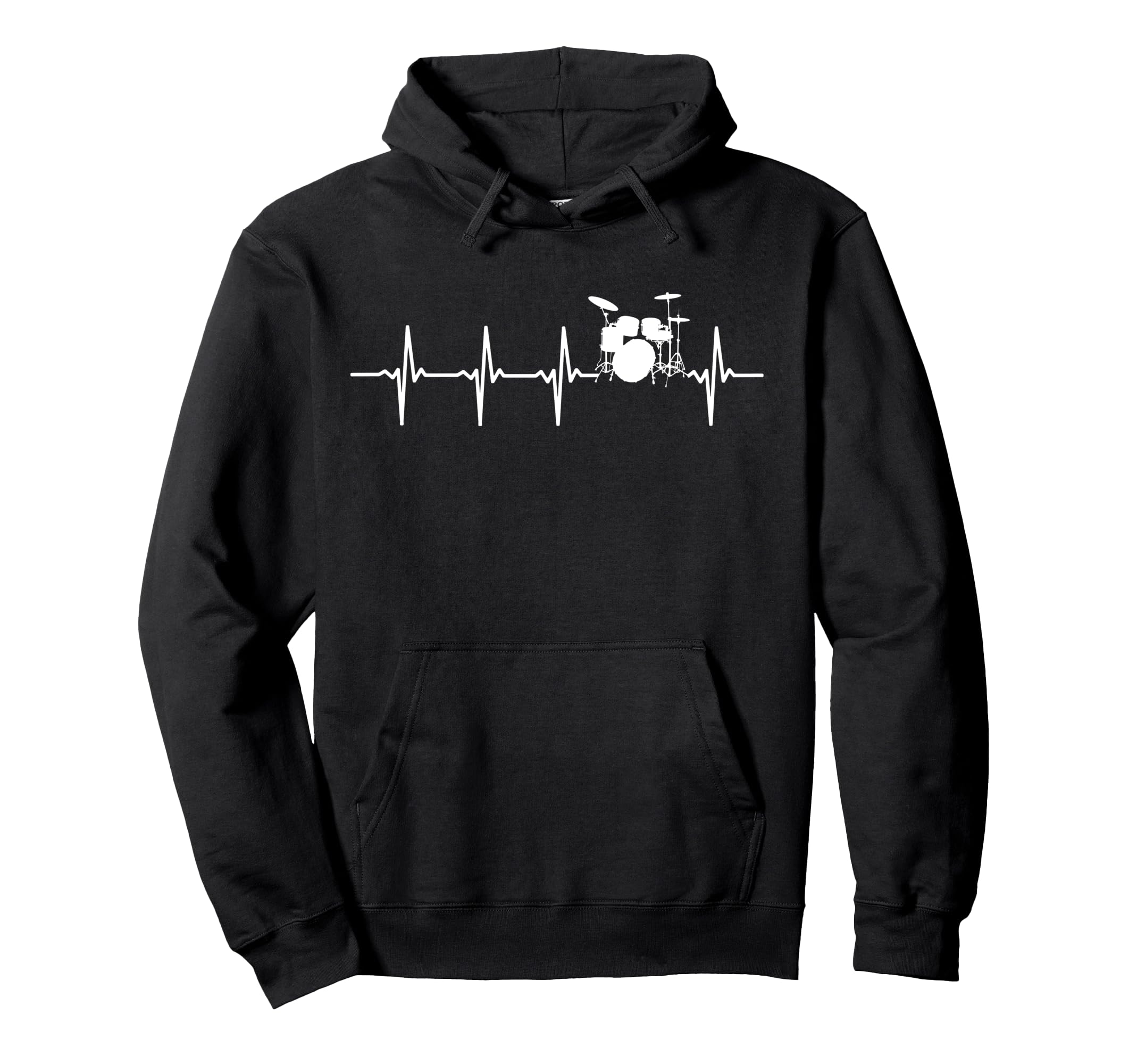 Amazon.com: Drummer Heartbeat hoodie for Drummers & percussionists ...