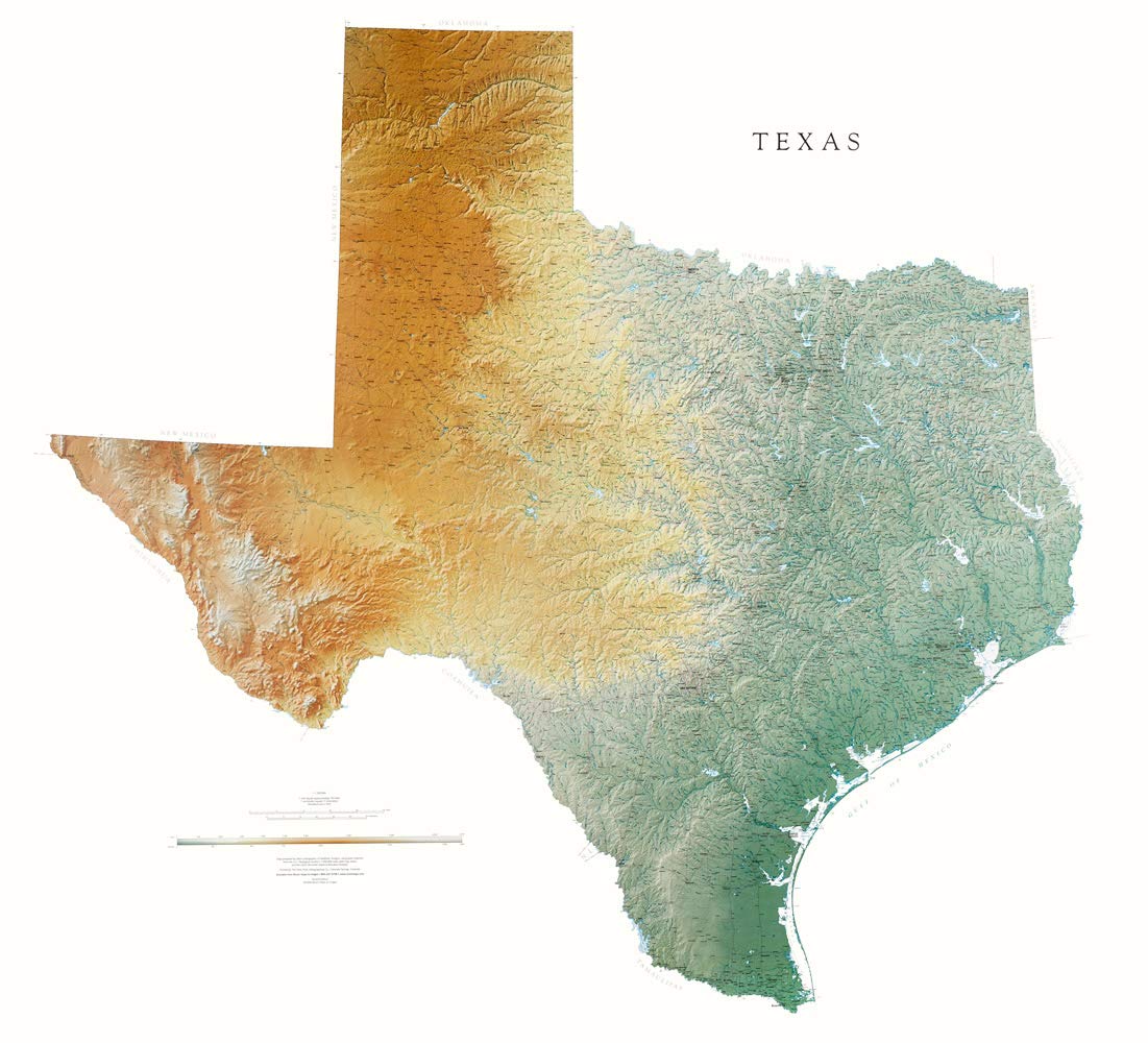 Raven Wall Map for the State of Texas - Paper: Amazon.com: Books