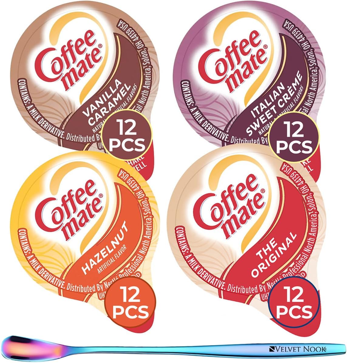 Amazon.com: Coffee Creamer Single Serve Variety Pack, (48ct/ 6 ...