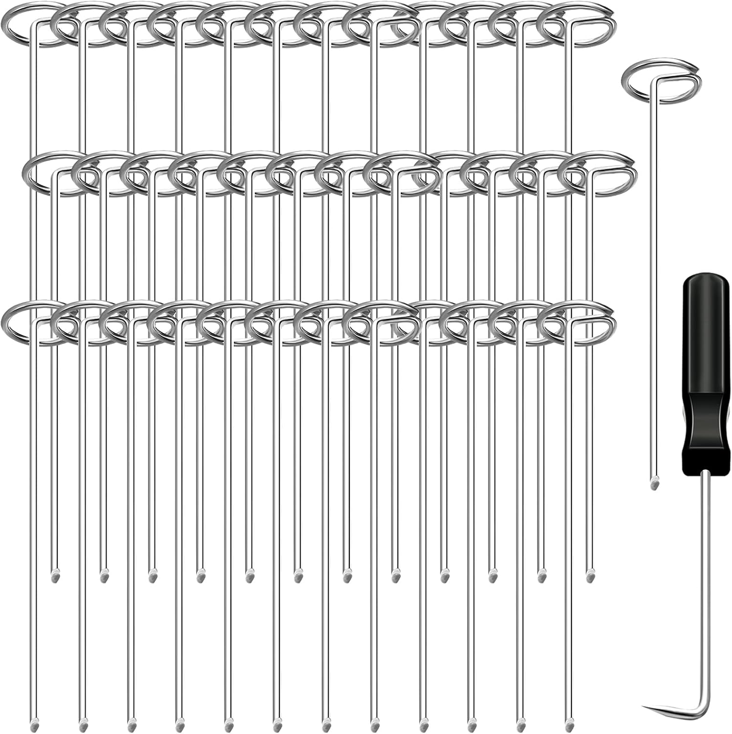 Zonon 1000 grapas de paisaje de 6 pulgadas con 10 levantadores de uñas ...