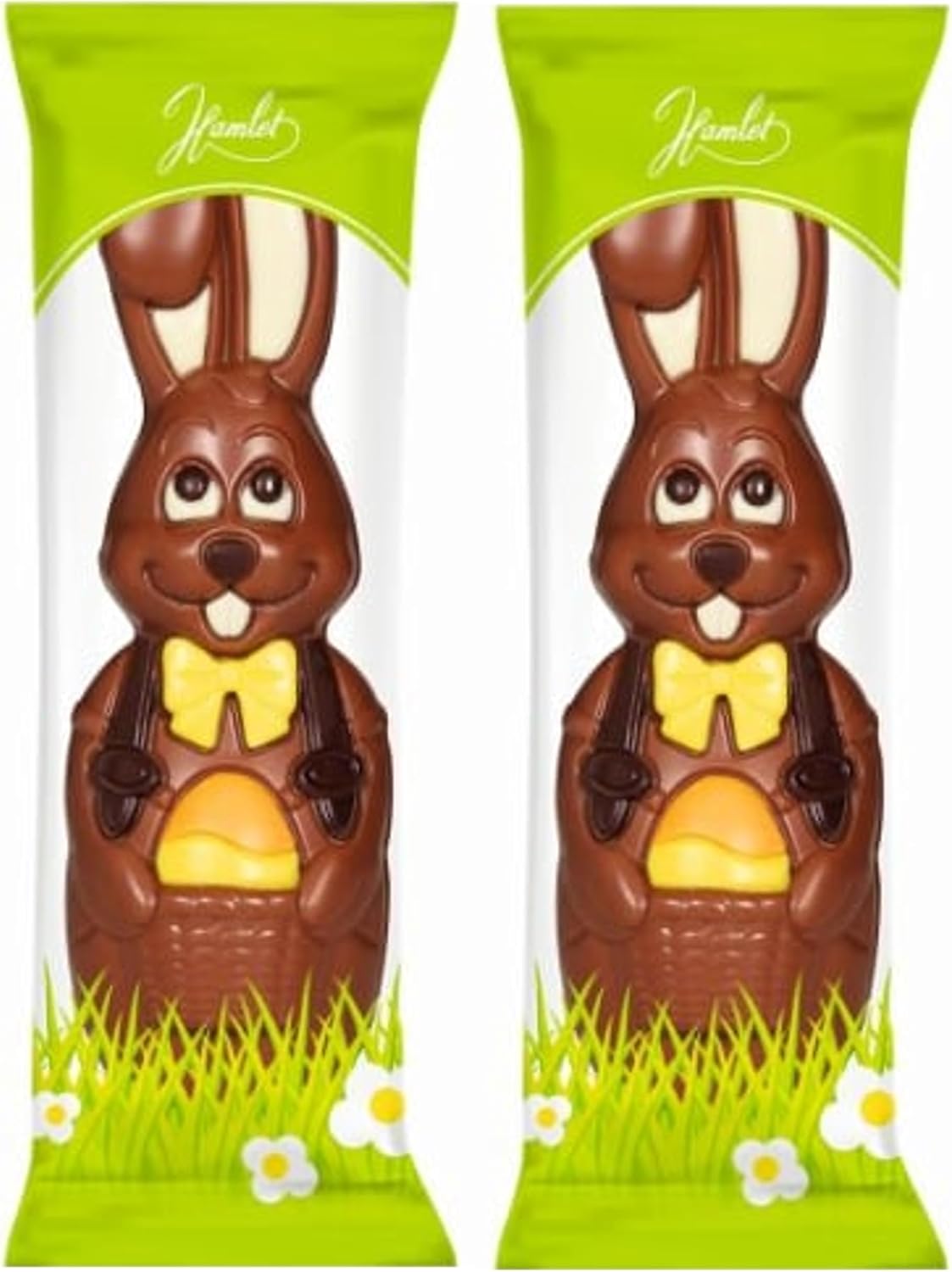 Belgian Milk Chocolate Easter Bunny Chocolate Figure with Decorations ...