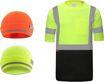 Amazon.com: ProtectX Hi Vis Shirts Short Sleeve High Visibility ...