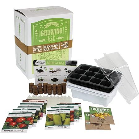 Amazon.com : Indoor Vegetable Garden Starter Kit - Certified USDA ...