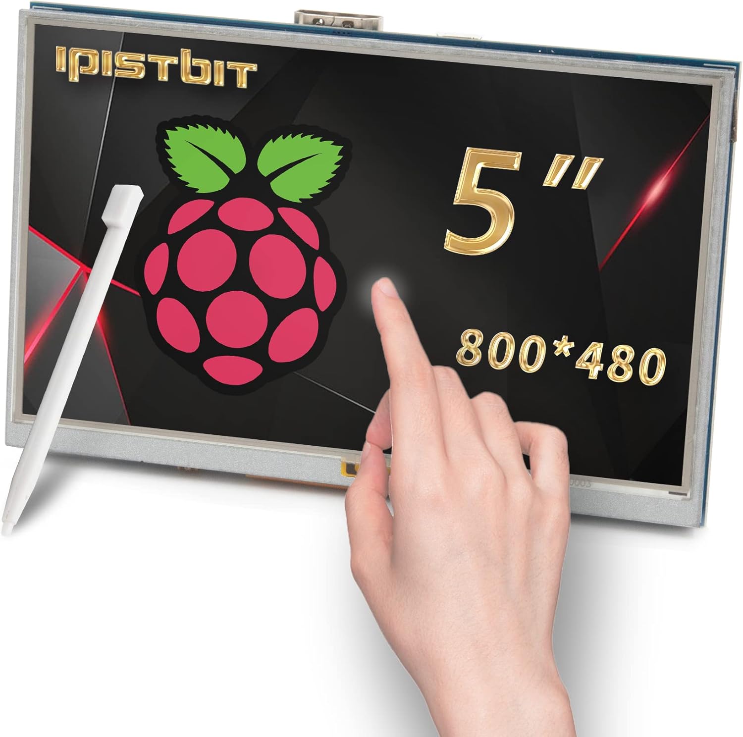 iPistBit Raspberry Pi Touchscreen Monitor 5 inch HDMI Screen Display ...