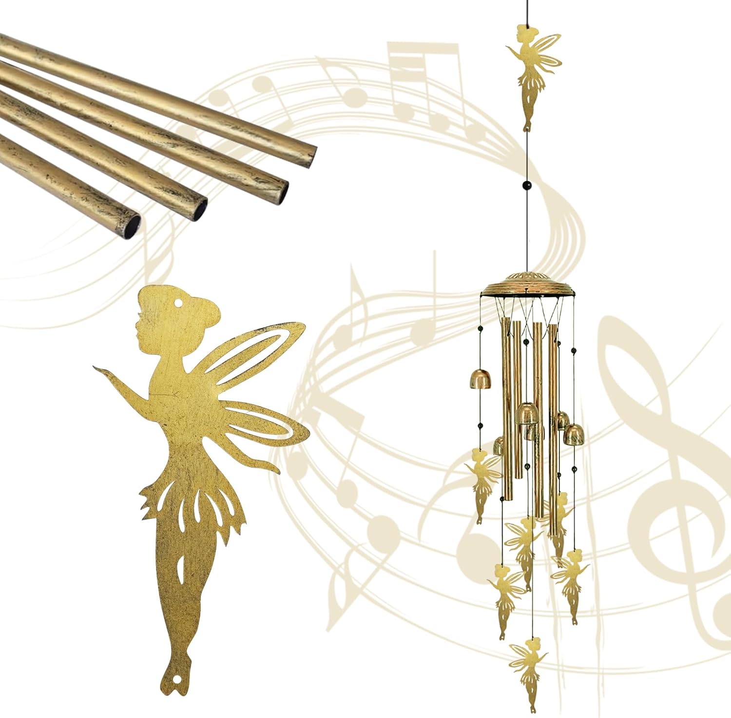 Amazon.com : Fairy Wind Chimes Outdoors - Fairy Wind Chimes for Outside ...