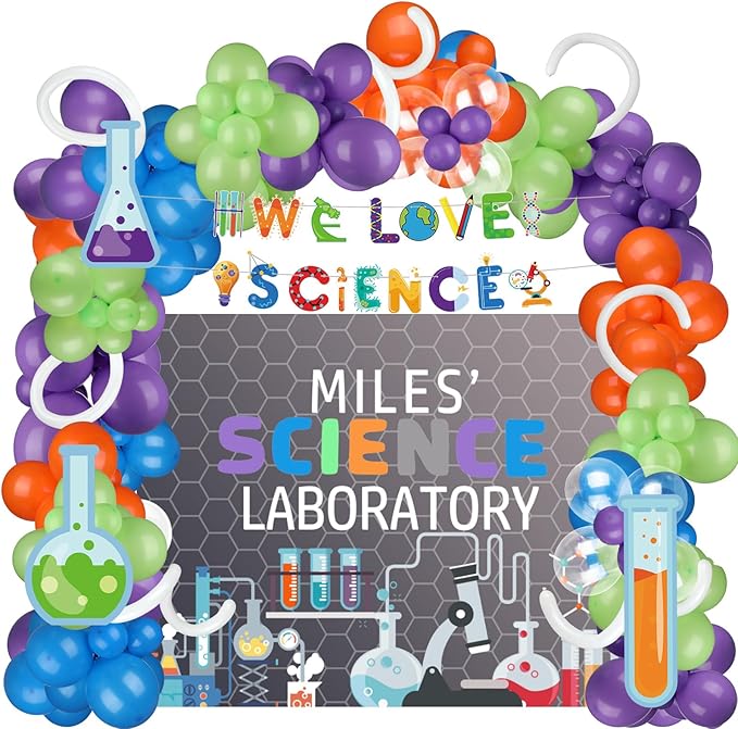 Amazon.com: Arrowbash Science Party Decorations 154 Pcs Science Balloon ...