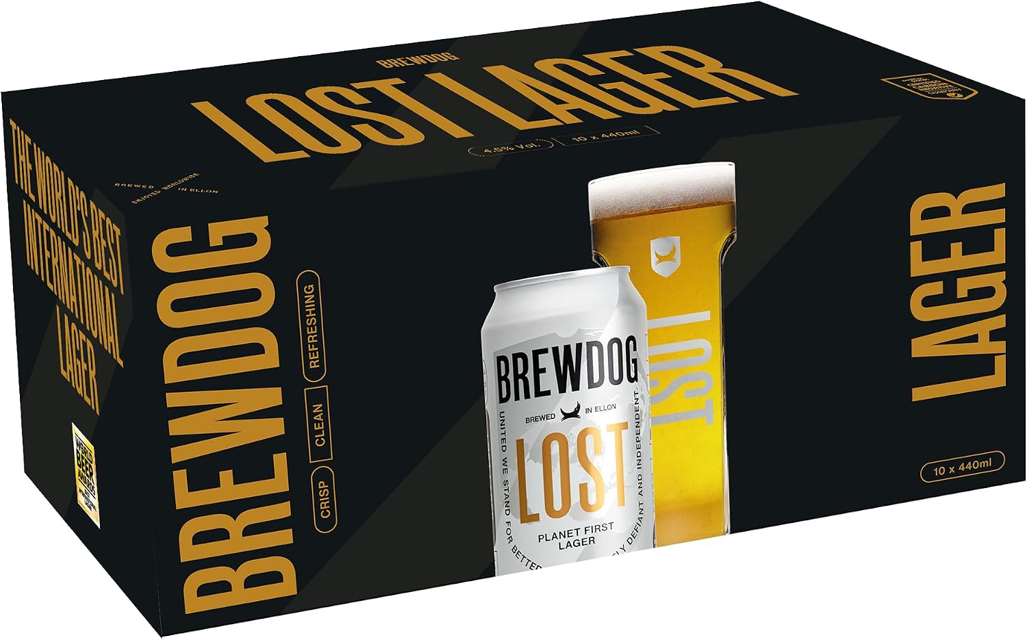 BrewDog Lost Lager Can, 10 x 440ml : Amazon.co.uk: Grocery