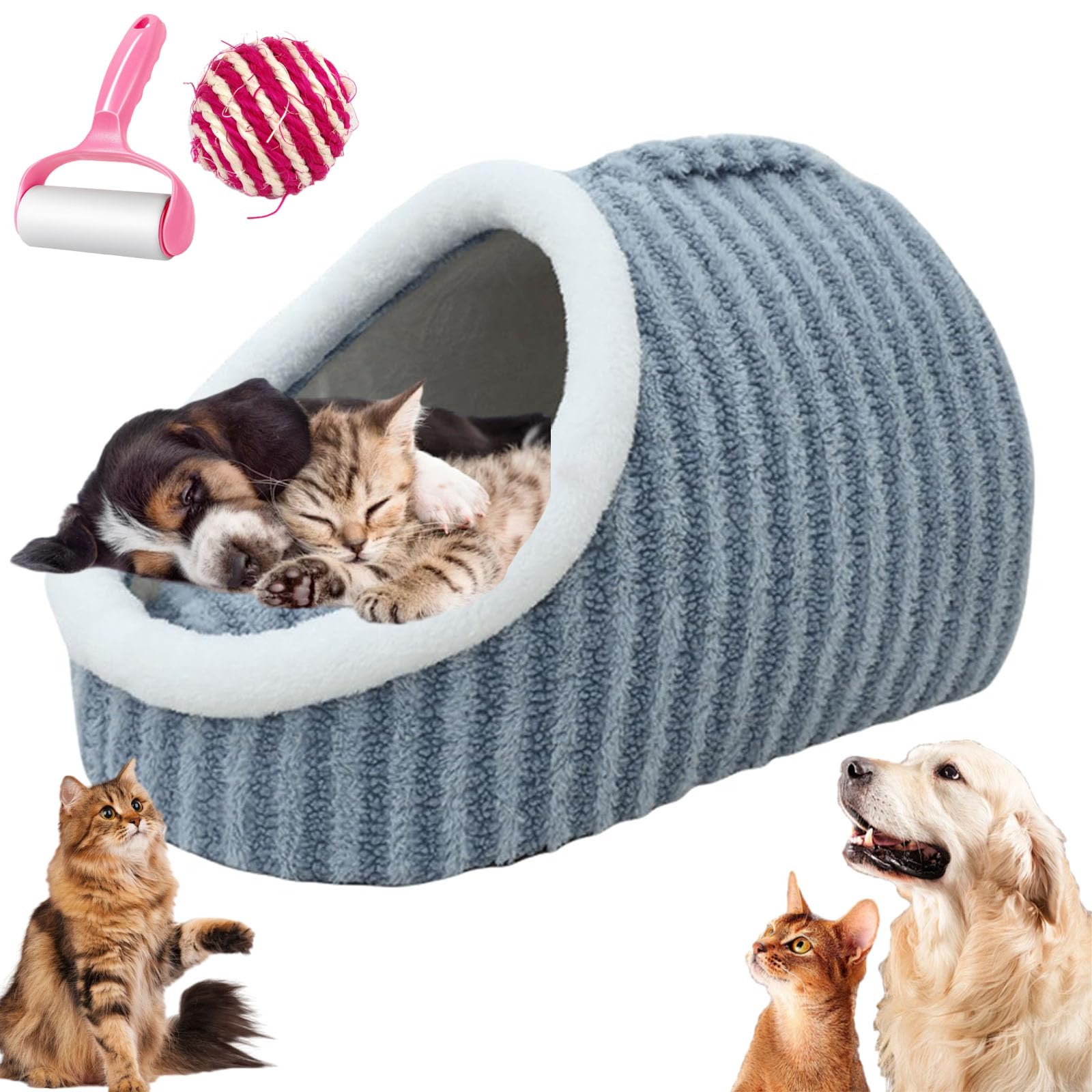 Amazon.com : Cozy Hideaway Pet Bed, Zentric Dog Bed, Plush Zentric Cozy ...