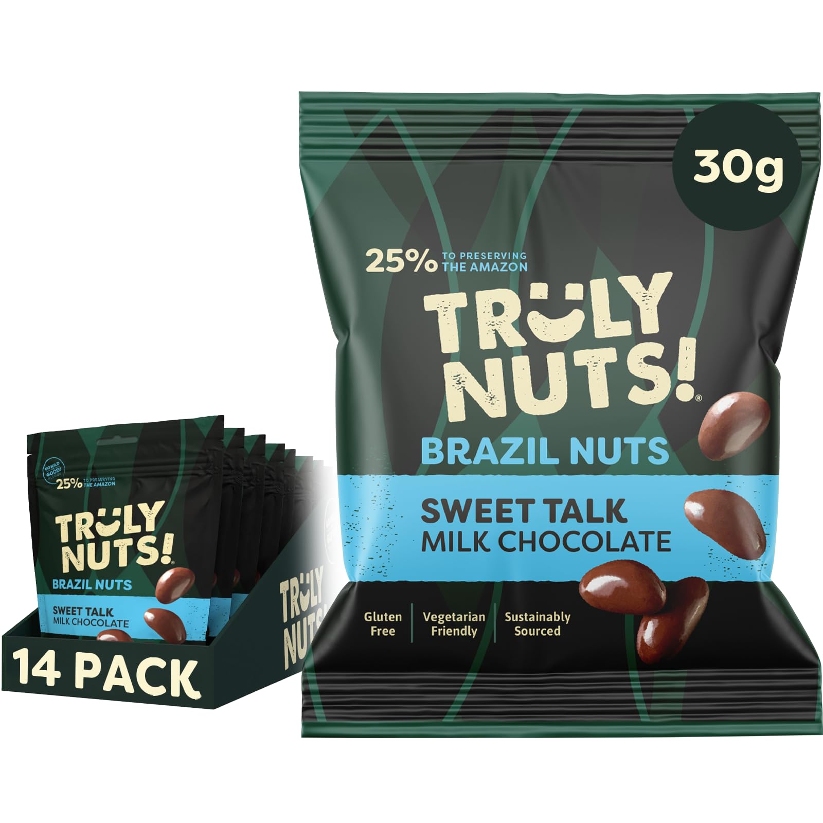 Buy Truly Nuts! Premium Belgian Milk Chocolate Brazil Nuts, 30G, Pack ...
