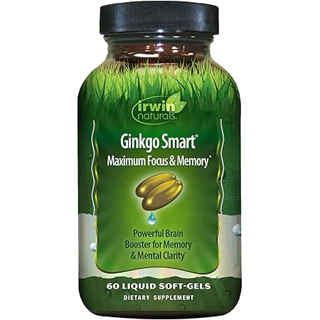Amazon.com: Irwin Naturals Ginkgo Smart Maximum Focus & Memory Dietary Supplement Liquid Gel ...