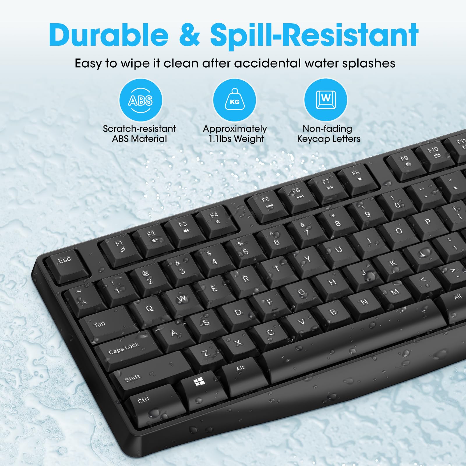 Snapklik.com : Wired Keyboard And Mouse Combos, KOORUI Keyboard USB-A ...