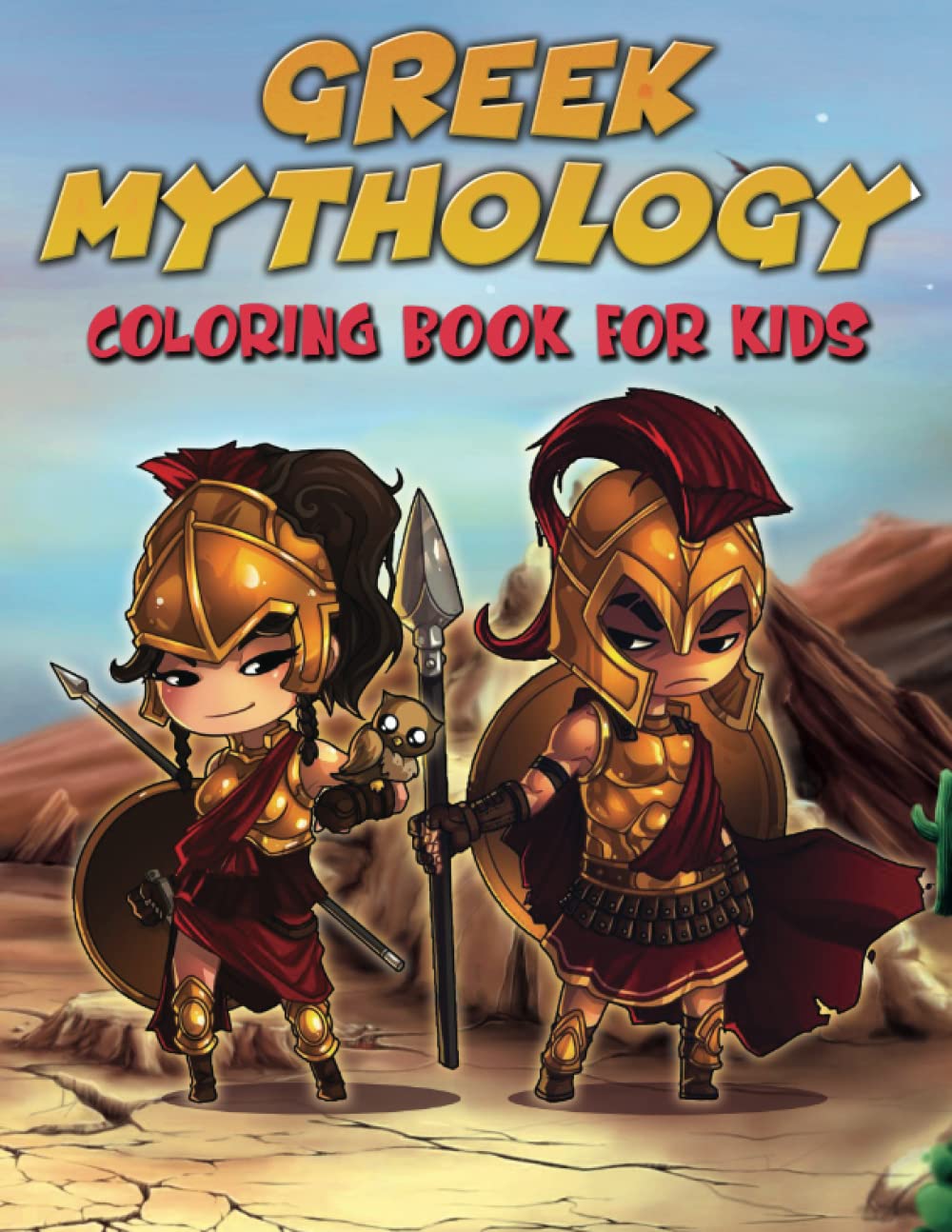 Buy Greek Mythology Coloring Book For Kids: 30 Unique Greek Gods ...