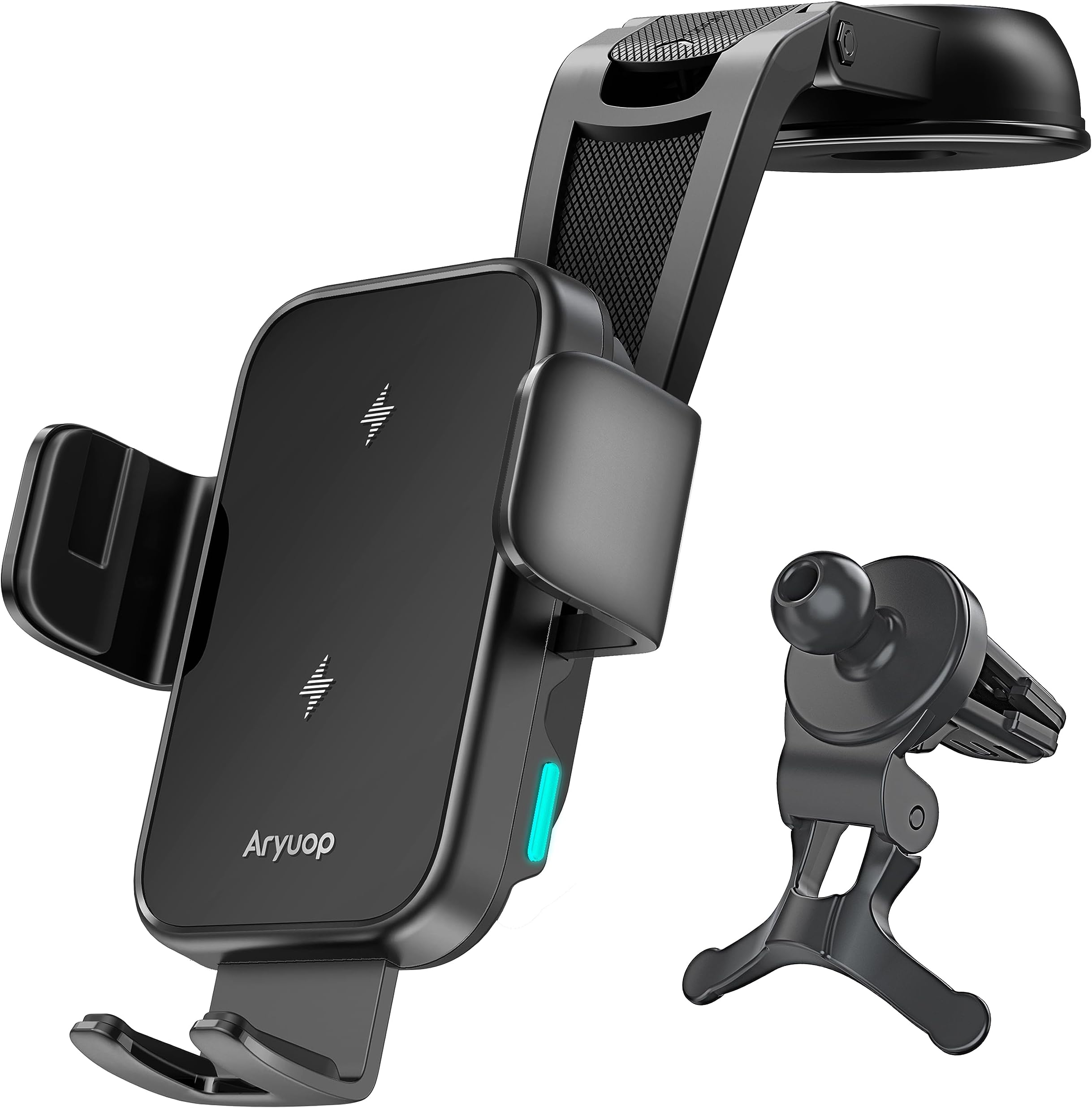 Amazon.com: Q3 Wireless Car Charger, 15W Qi Car Phone Holder Mount ...