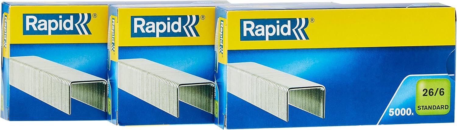 Rapid 26/6mm Standard Staples, For Stapling up to 20 Sheets, Use with ...