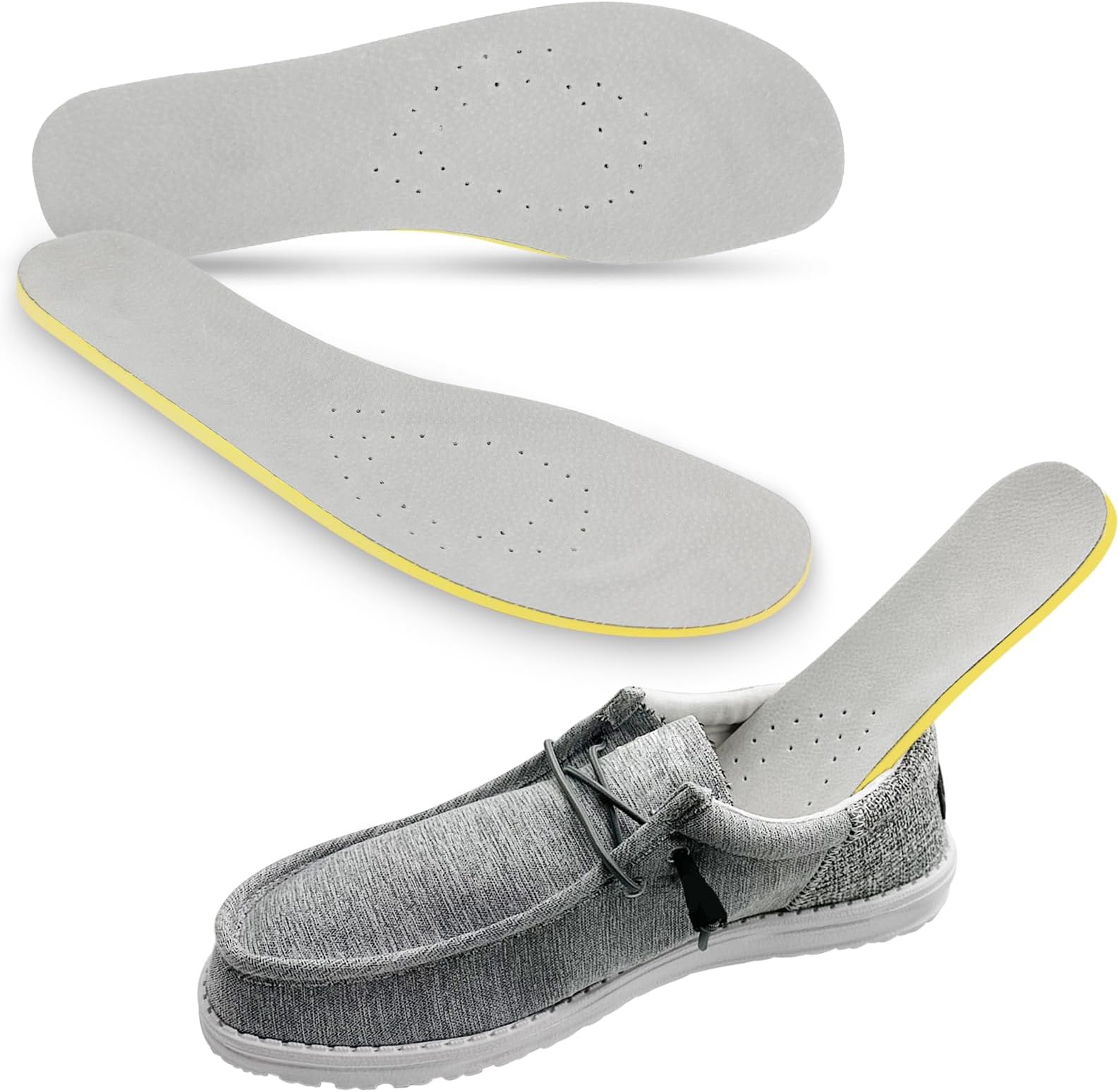 Amazon.com: 2 Pairs Shoes Insoles for Hey Dude Men's Wally Shoes, Classic Replacement Footwear ...