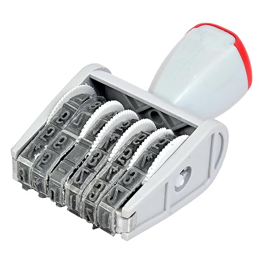 6-Digit Number Stamp with Special Characters: ?, Kg, Gm, No. - Single ...