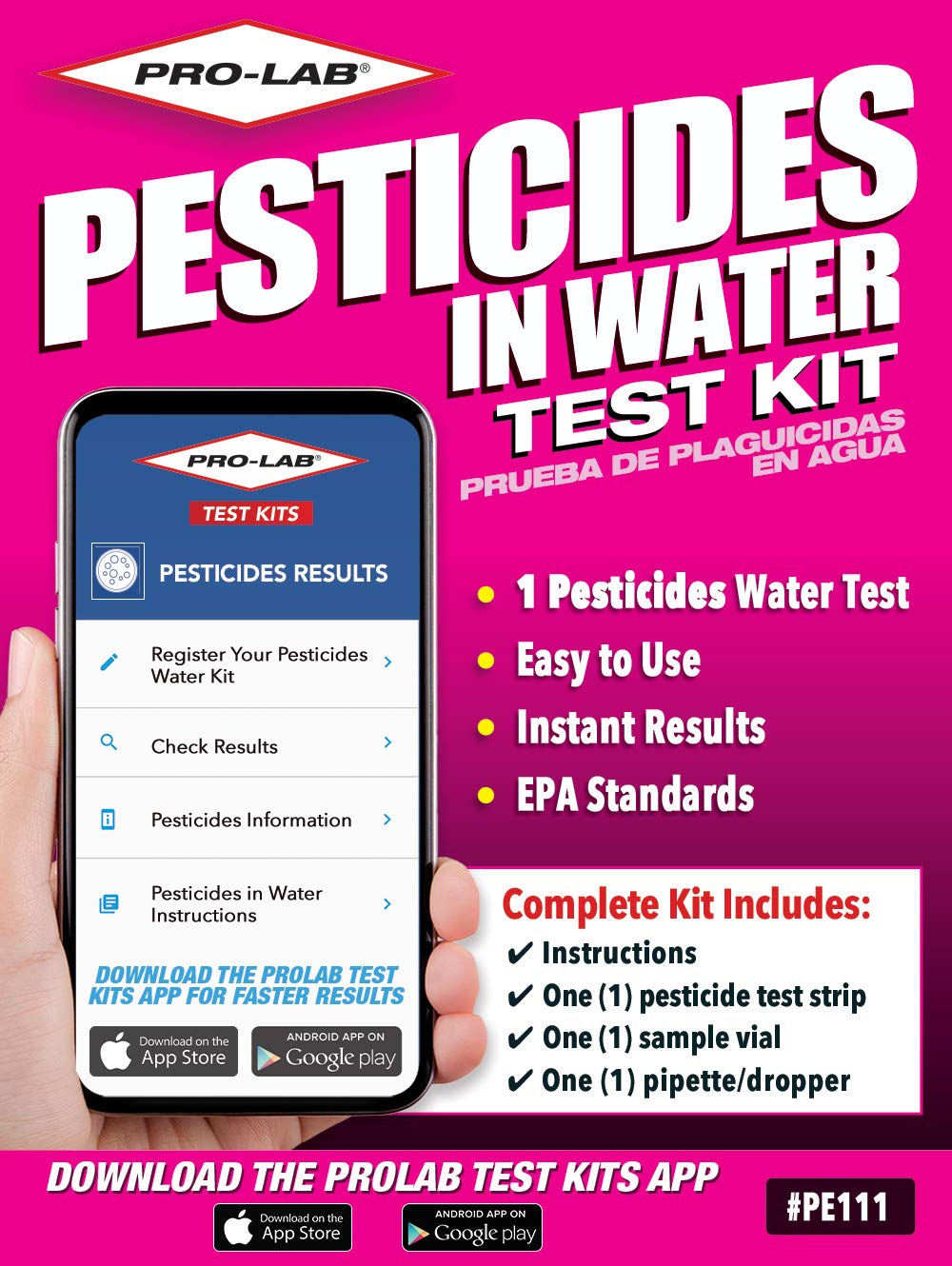 Buy Pro-Lab PE111 Pesticides In Water Do It Yourself Test Kit Online at ...