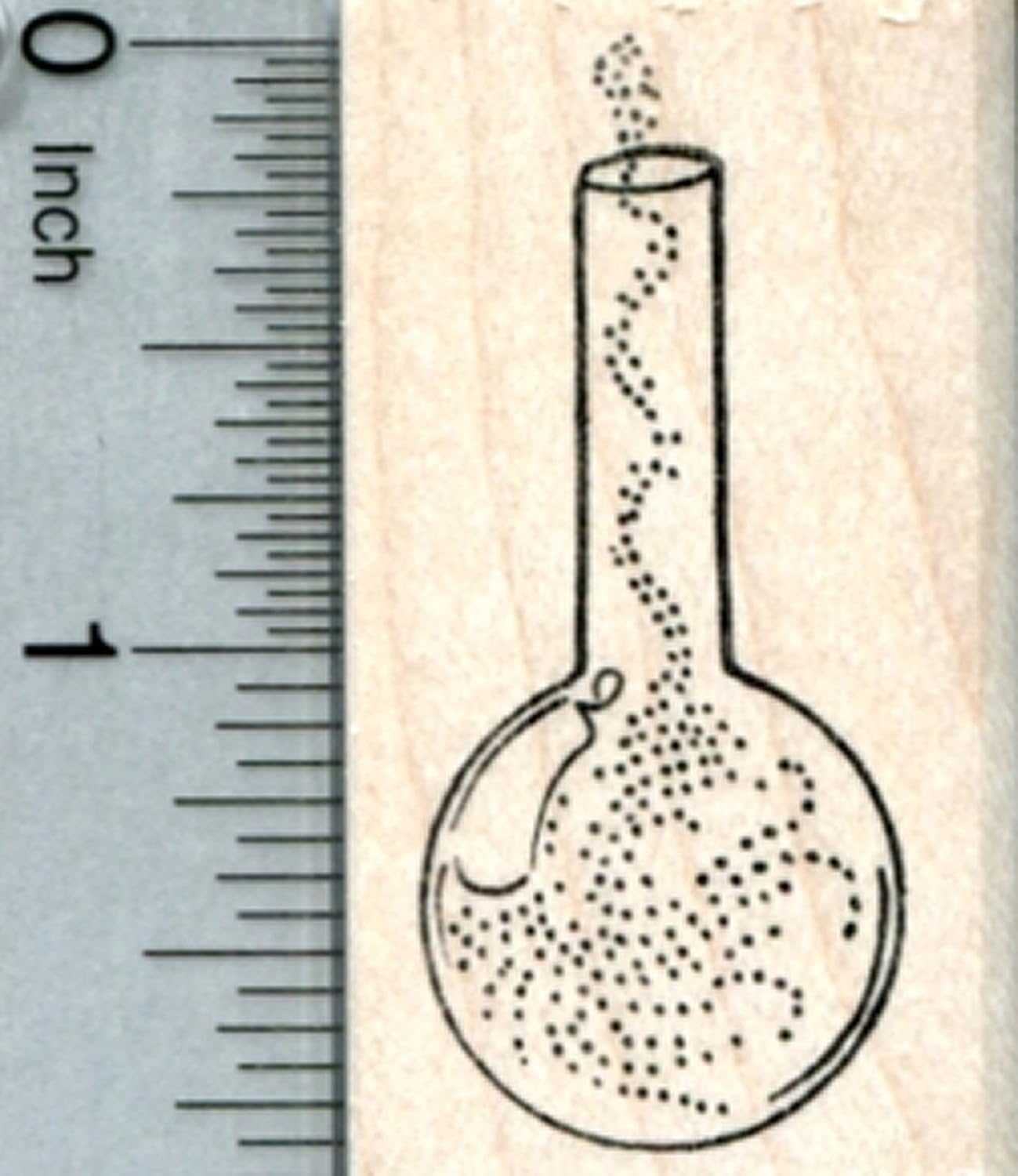 Amazon.com: Chemistry Lab Rubber Stamp, Round Boiling Flask : Arts ...