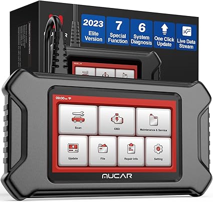 MUCAR CS6 Pro OBD2 Scanner, Oil/EPB/SAS/ETS/TPMS/ABS/DPF Reset, ABS SRS ...
