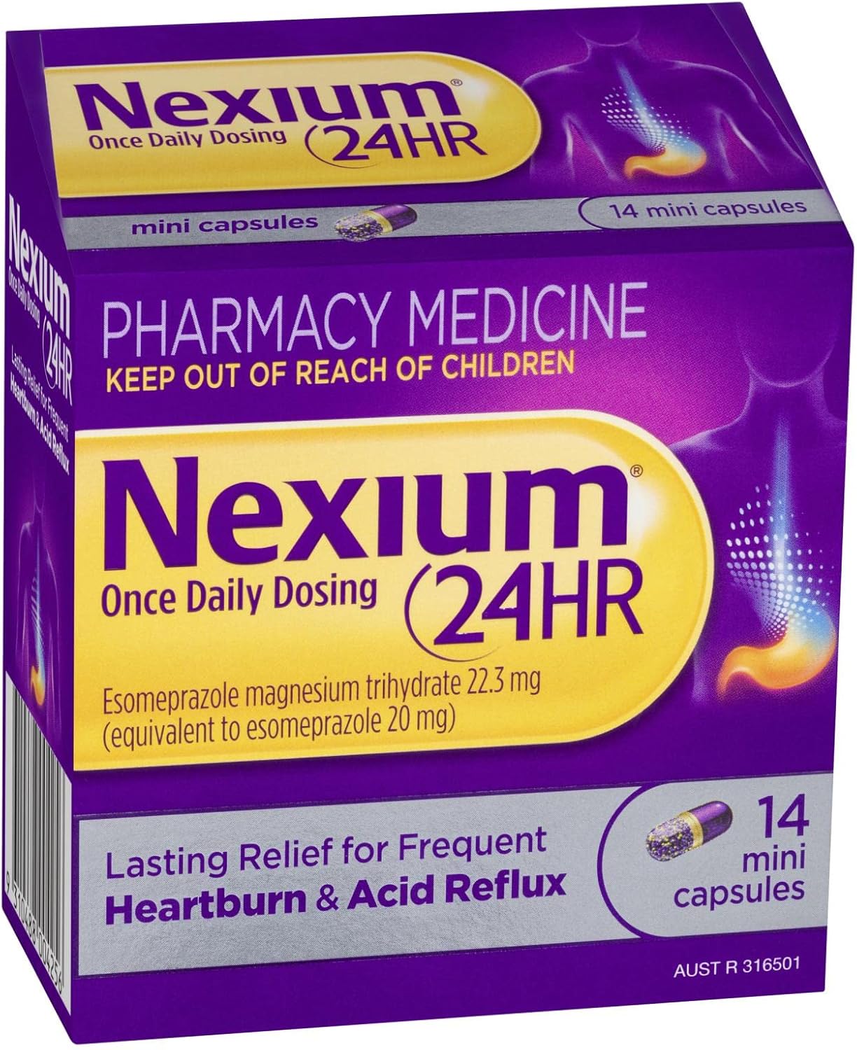 Nexium 24HR 14 Mini Capsules : Amazon.com.au: Health, Household ...