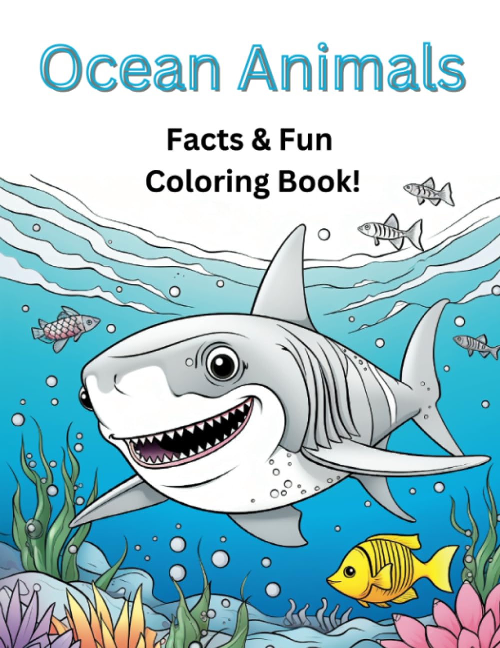 Amazon.com: Ocean Animals: Facts & Fun Coloring Book: 9798851481147 ...