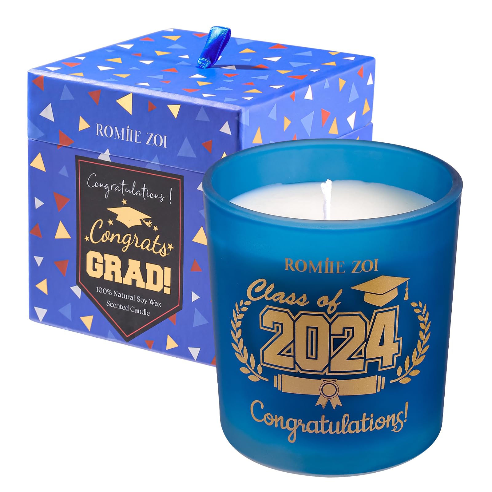 Amazon.com: ROMIIE ZOI Graduation Celebration Candle - Sandalwood - 6oz ...