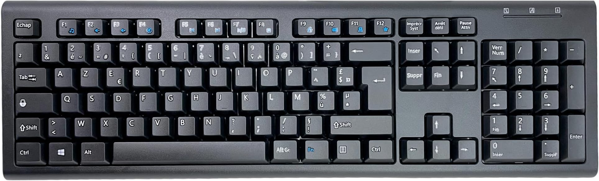 Amazon.com: AramediA French European USB AZERTY Keyboard - Premium ...