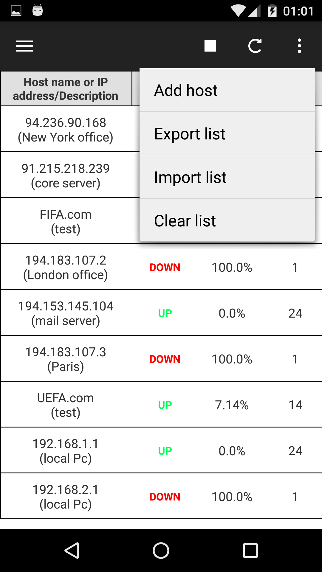 Ping Monitor - Application sur Amazon Appstore