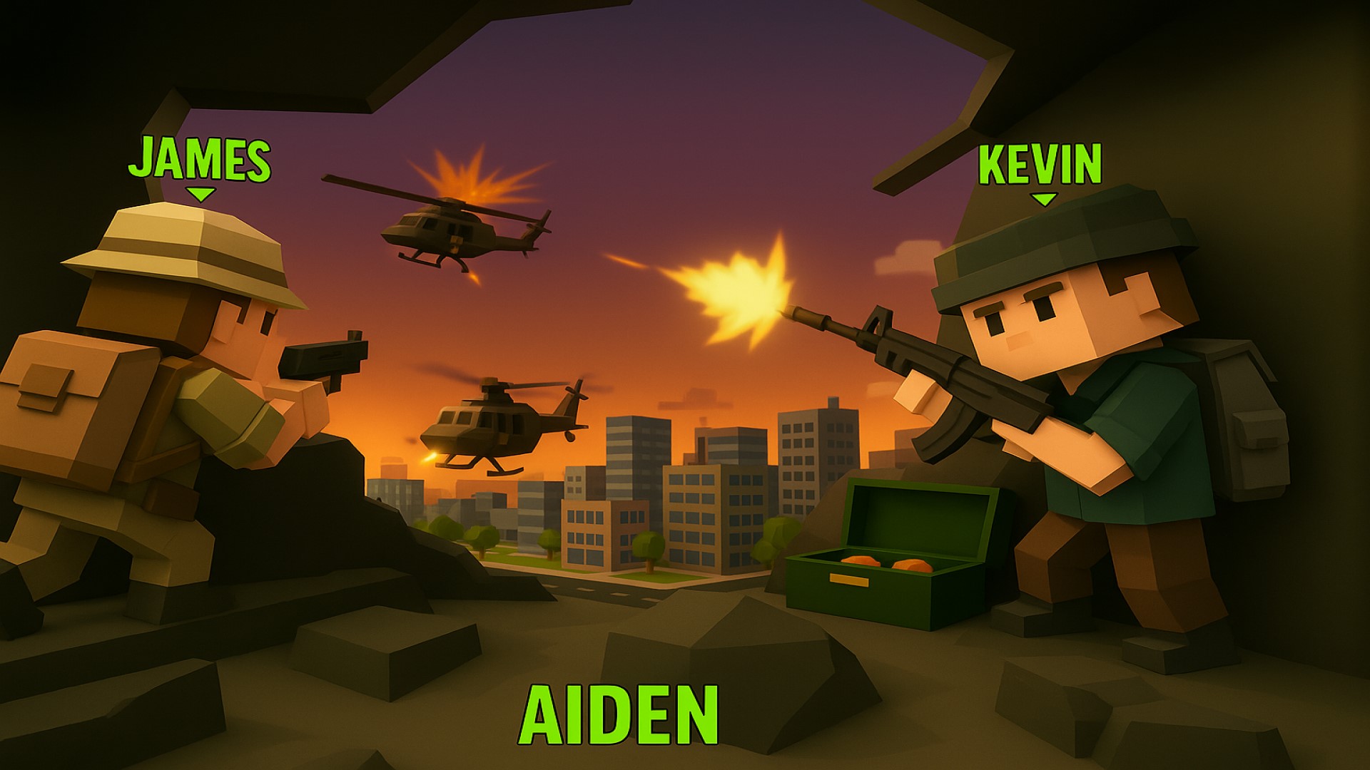 Blocky Warriors Battle FPS 3D: Pixel Combat War Shooting Arena - App on ...