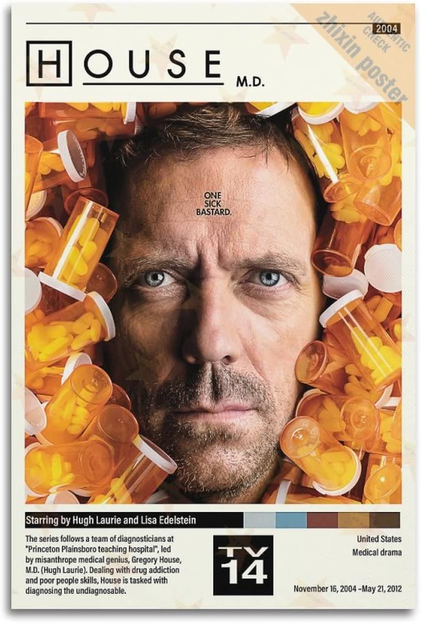 Amazon.com: DOKTor House Md Tv Series Show Poster Decorative Painting ...