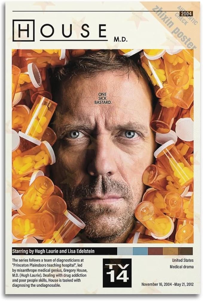 Amazon.com: DOKTor House Md Tv Series Show Poster Decorative Painting ...