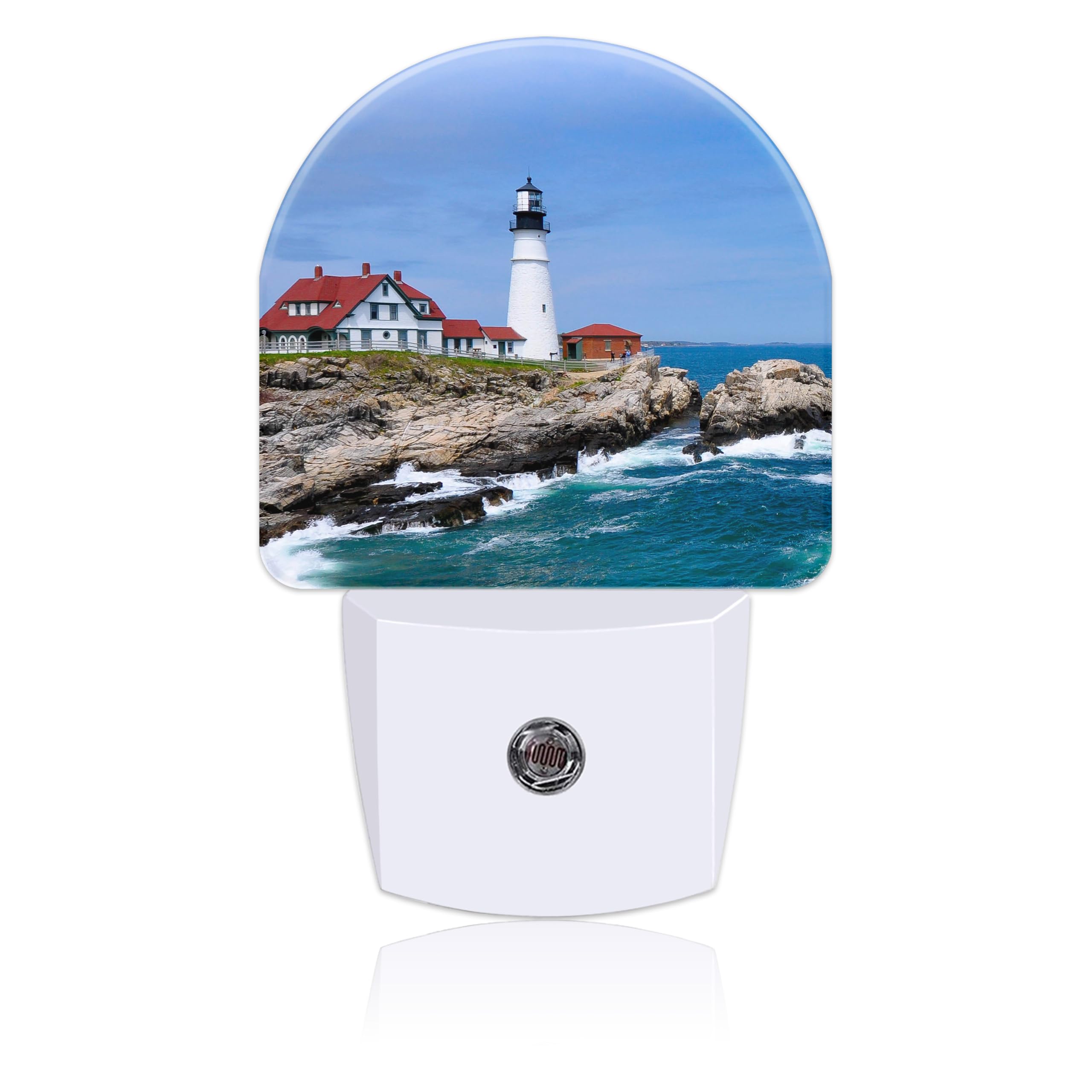 Uiaoiais Plug in Night Lights Lighthouse On The Coastline Nightlight ...