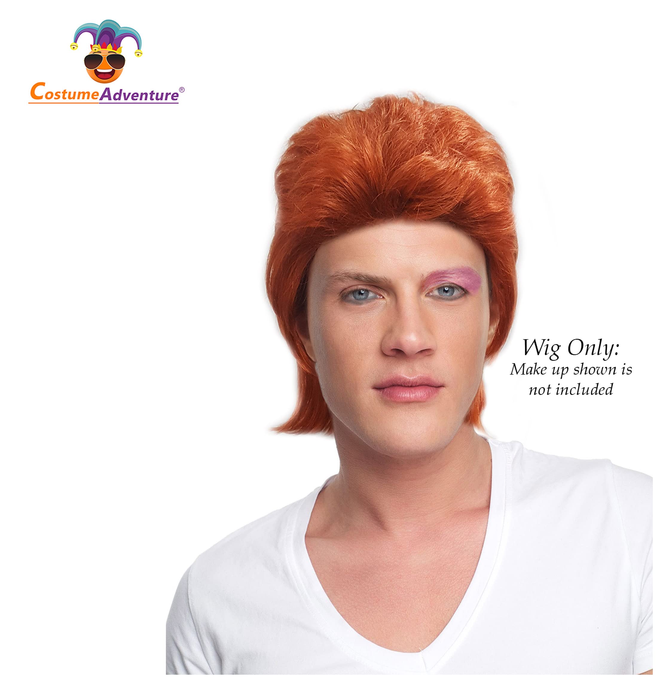 Red Hair Wig For Men