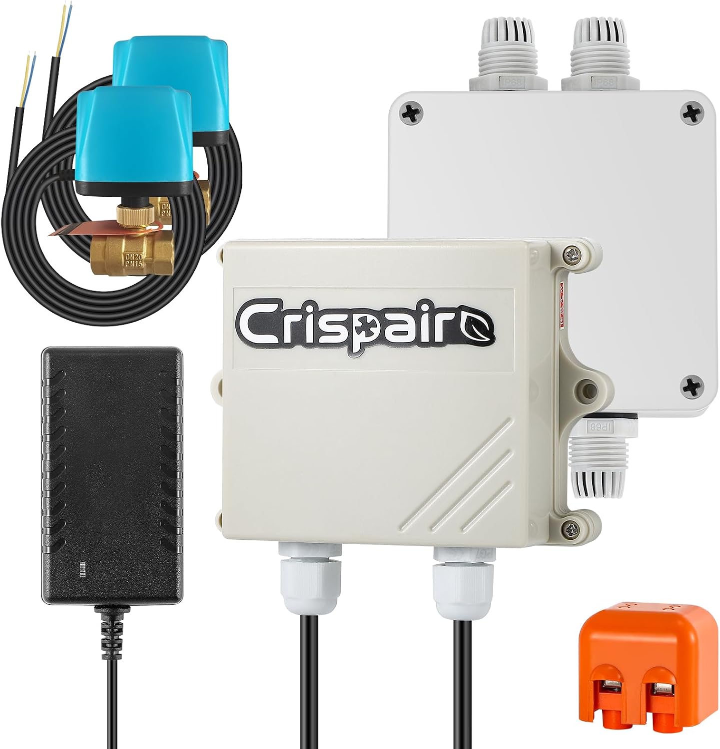 Crispaire Automatic Water Leak Shutoff Valve System – 3/4" NPT Dual ...
