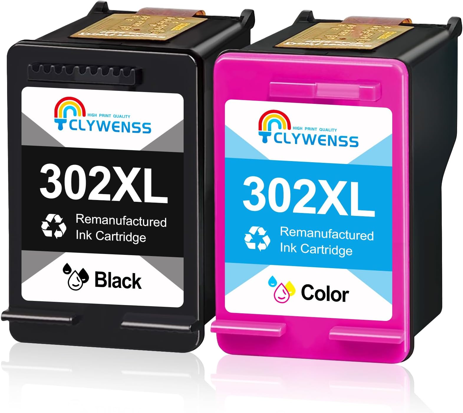 Original HP 302XL F6U67AE Colour cartridge, XL Version XL: Amazon.co.uk ...