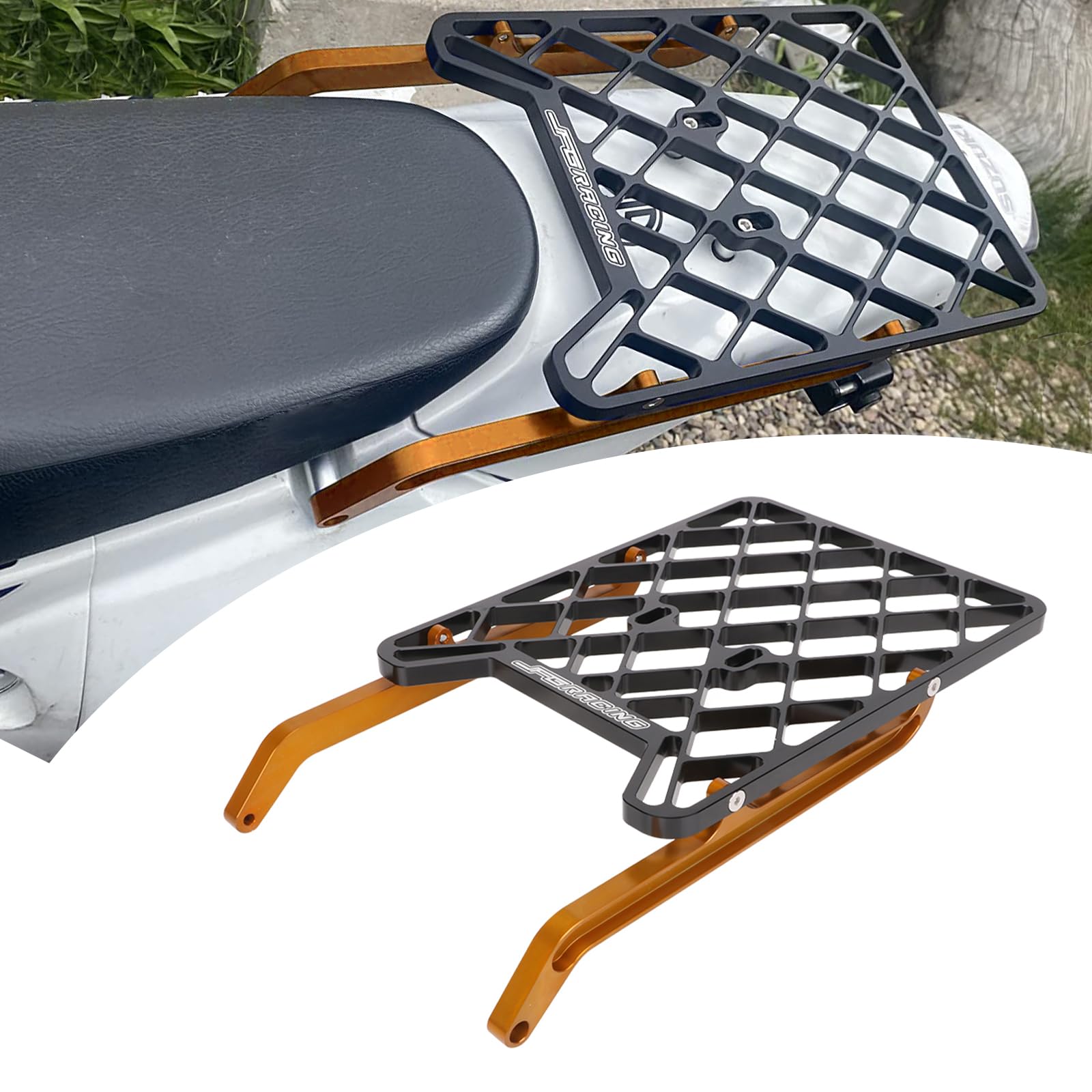 Amazon.com: JFG RAICNG DRZ400 Luggage Rack,Dirt Bike Rack,Motorcycle ...