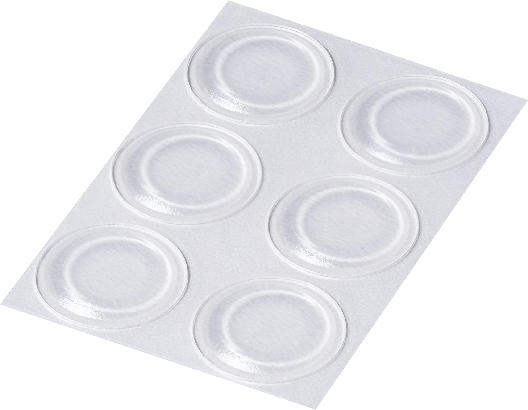 6 x Clear 20mm x 6.2mm Self Adhesive Flat Bumper, Rubber Feet for ...