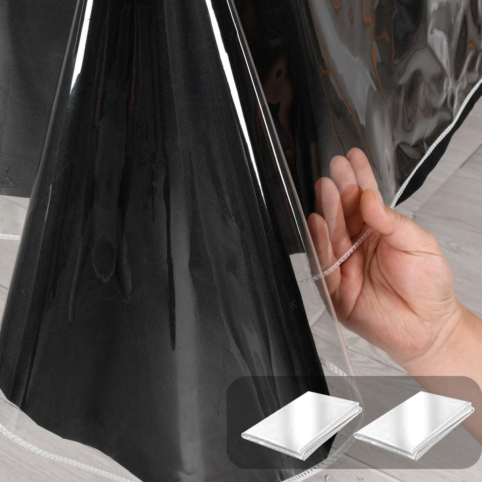 Amazon.com: Hiasan Clear Plastic Tablecloth Rectangle 2 Pack, 54 x 80 ...