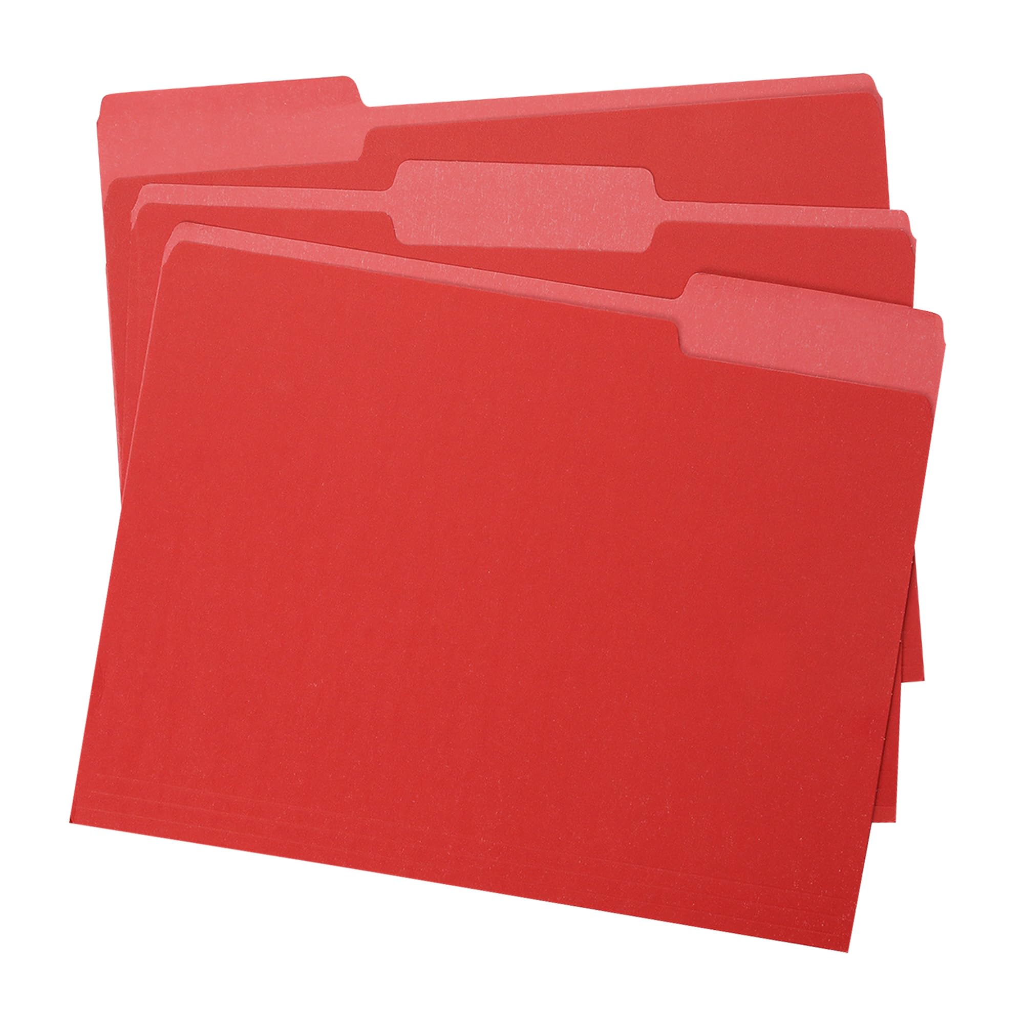 Amazon.com : pmybupo 18 Packs Red File Folders - Colored File Folders ...