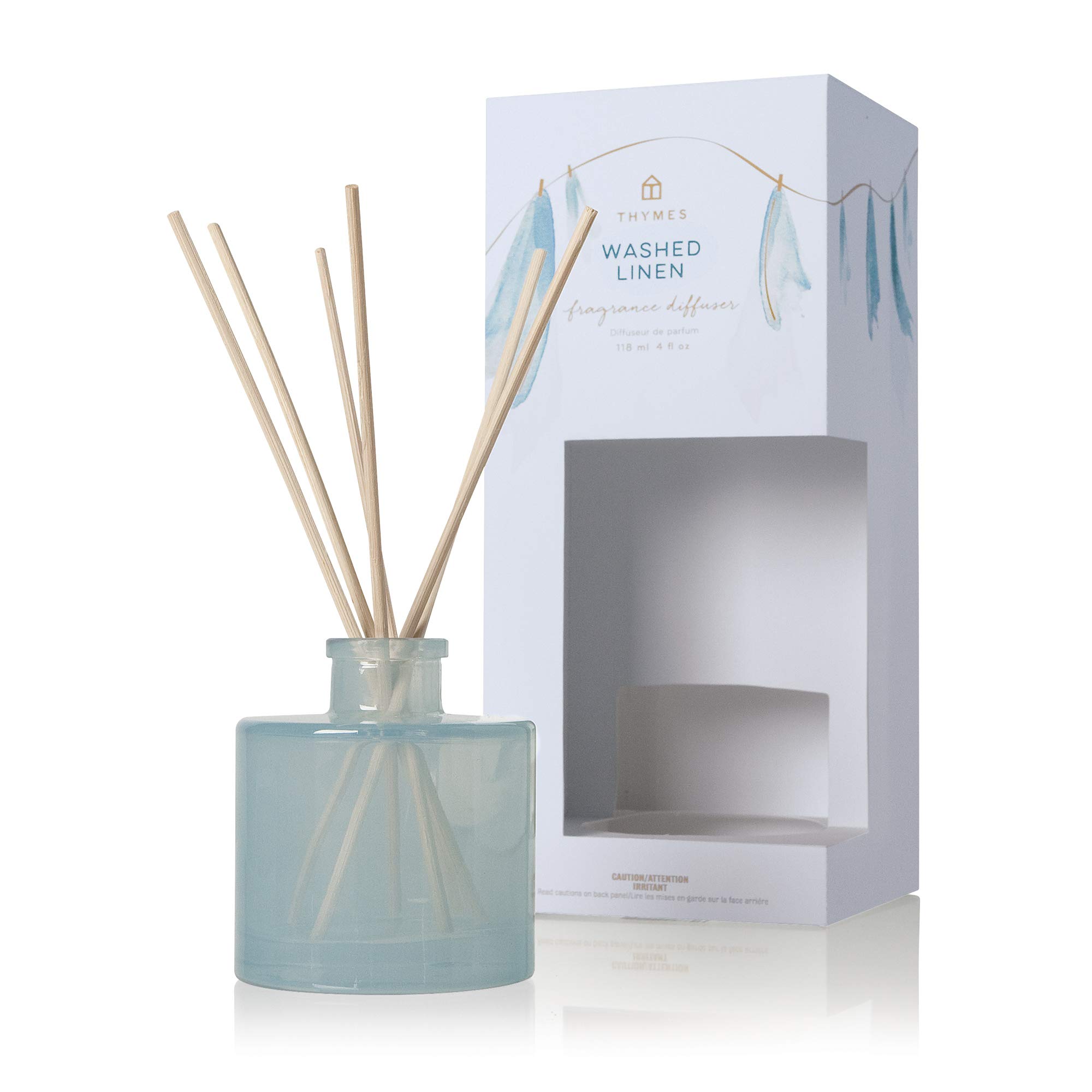Snapklik.com : Thymes Petite Reed Diffuser Set Includes Rattan Wood Sticks, Fragrance Oil ...