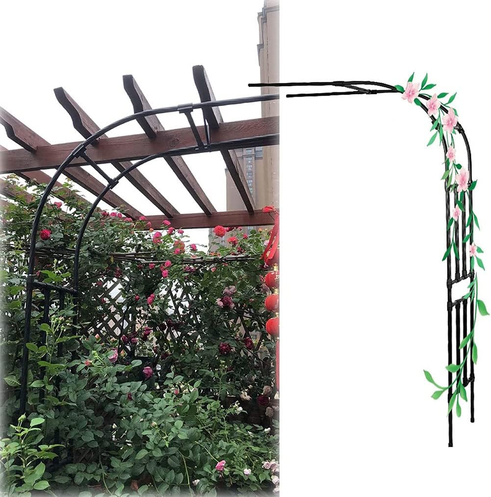 Amazon.co.jp: Rose Arch Half Arch, Weatherproof Garden Arch Arbor ...