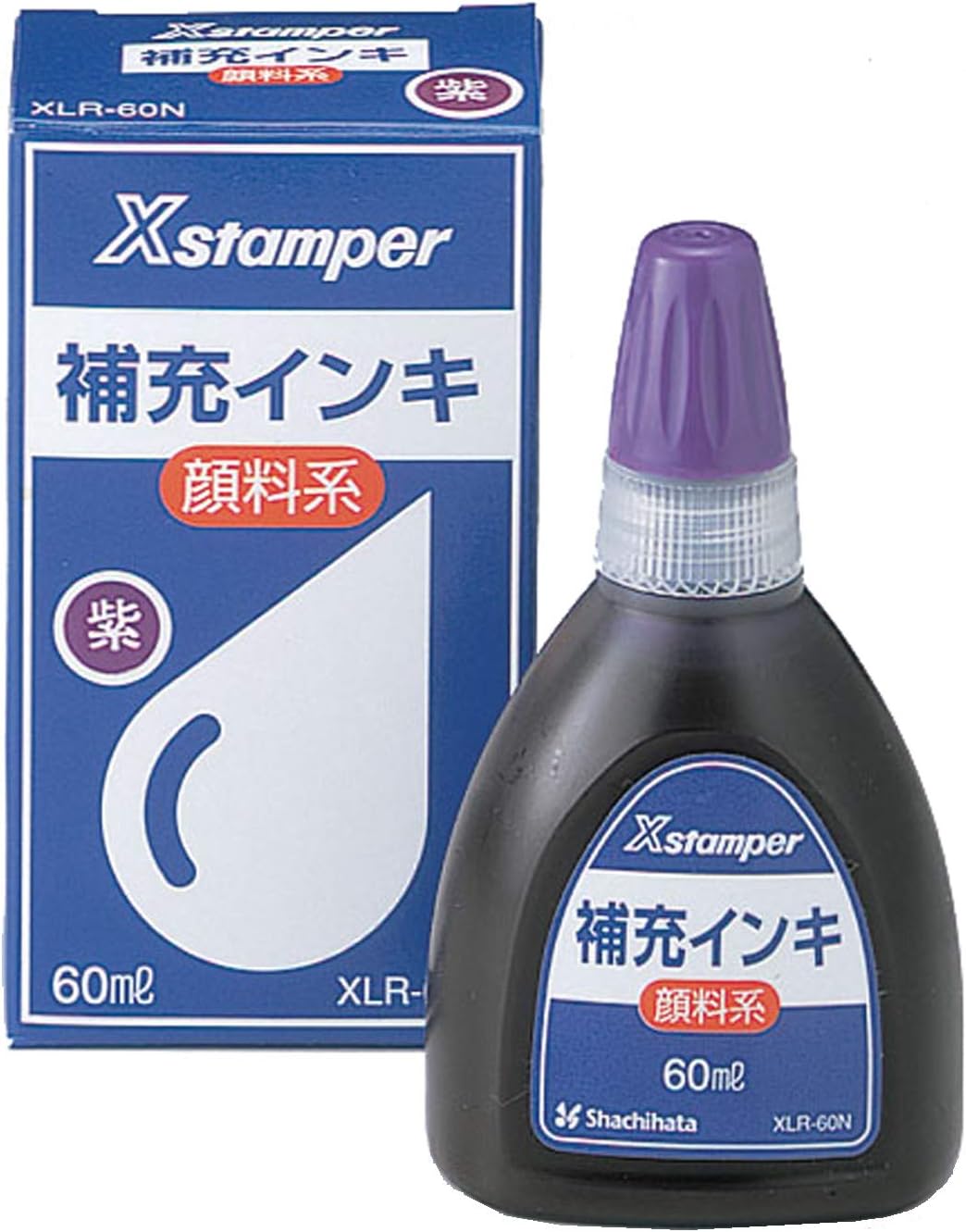 Shachihata X stamper pigment-based ink 60ml purple (japan import ...