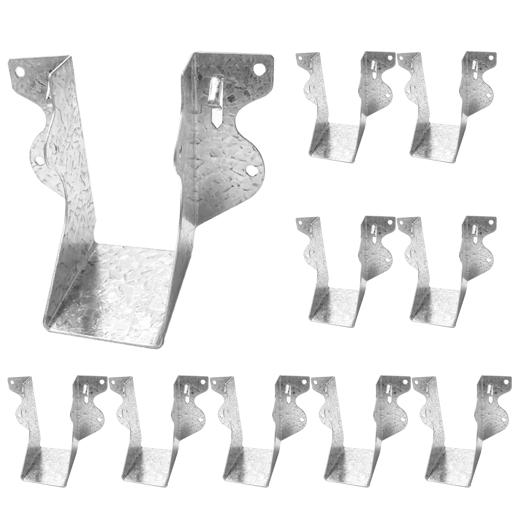 Snapklik.com : Joist Hangers 2x4 For Wood 20 Gauge Galvanized Face ...