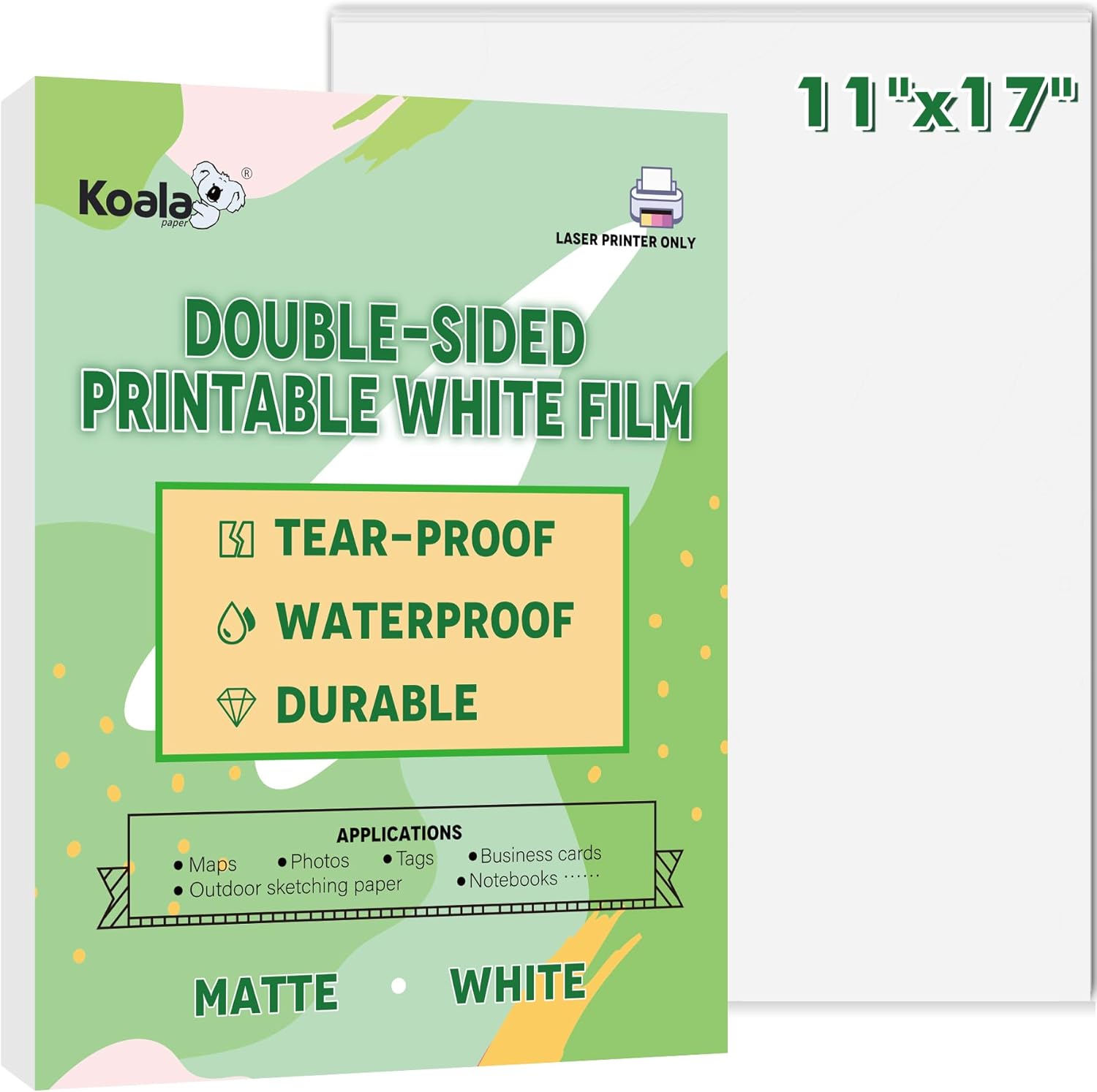 Koala Waterproof Paper for Laser Printer, 11x17 In Philippines | Ubuy