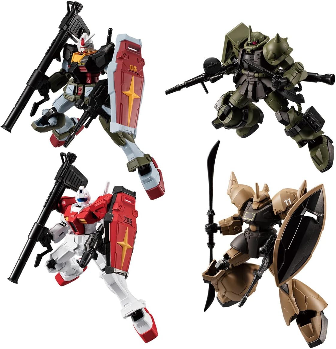 Amazon.com: Bandai Mobile Suit Gundam G Frame FA REAL TYPE SELECTION ...