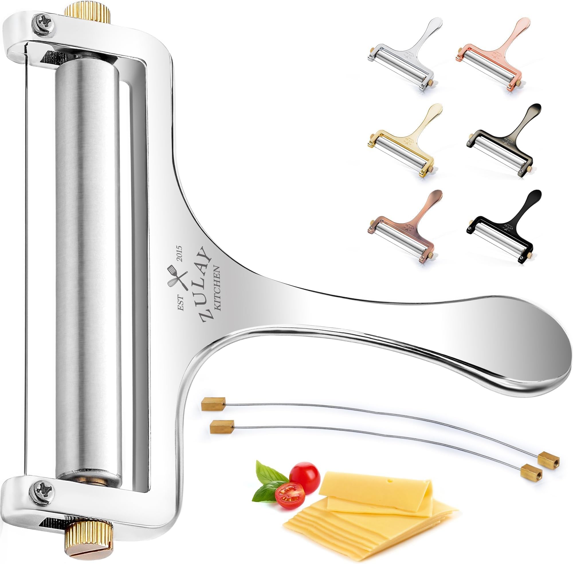 Amazon.com: Bellemain Stainless Steel Wire Cheese Slicer - Hand Held ...