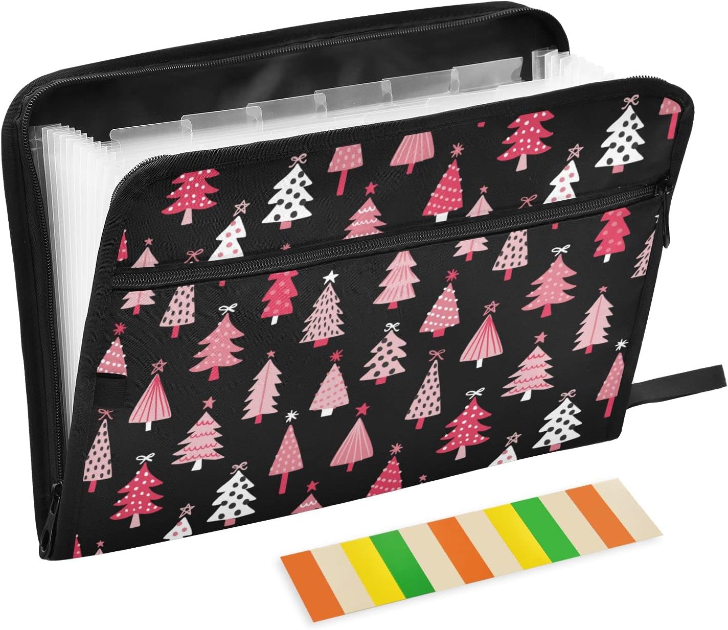 Amazon.com : CUPADA Pink Winter Tree 13 Pockets Expanding File Folder ...