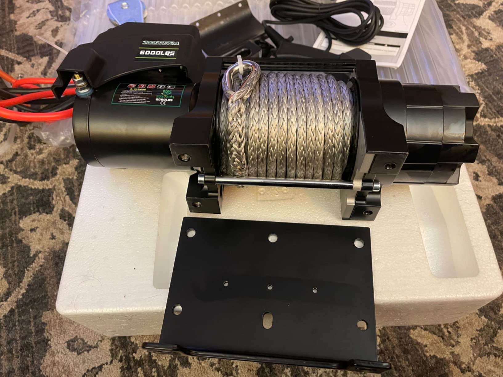 $40/mo - Finance Zostera Electric Winch 12v 6000lbs Boat Trailer Winch ...