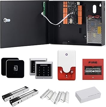 Amazon.com : 2 Door Access Control System Kits, 110-220V Power Metal ...
